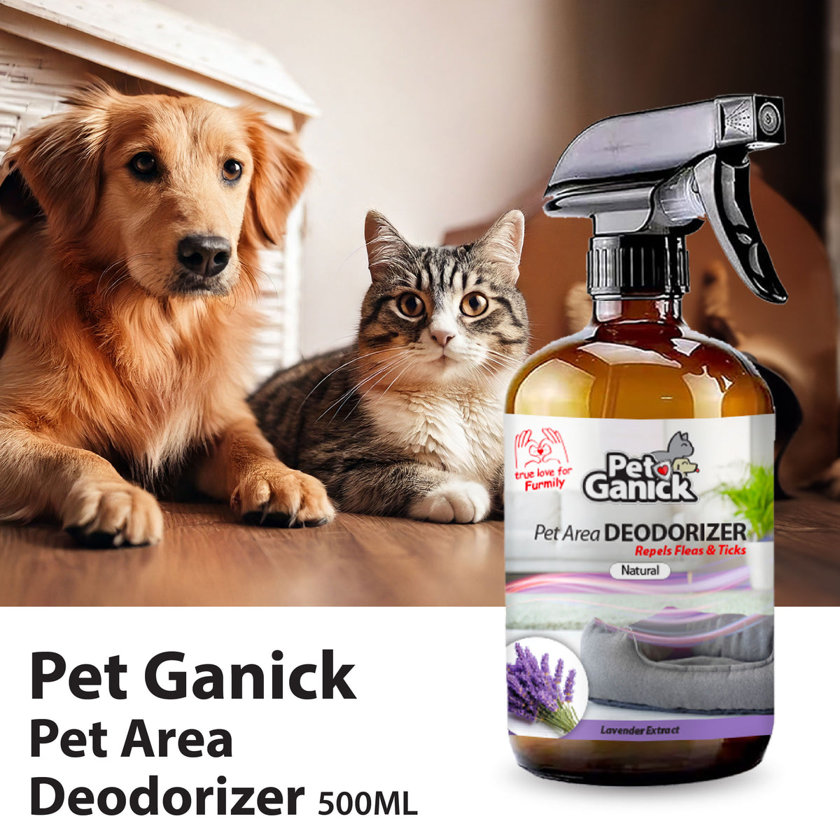 Pet Ganick Pet Area Deodorizer (500ml) — Baba E Shop
