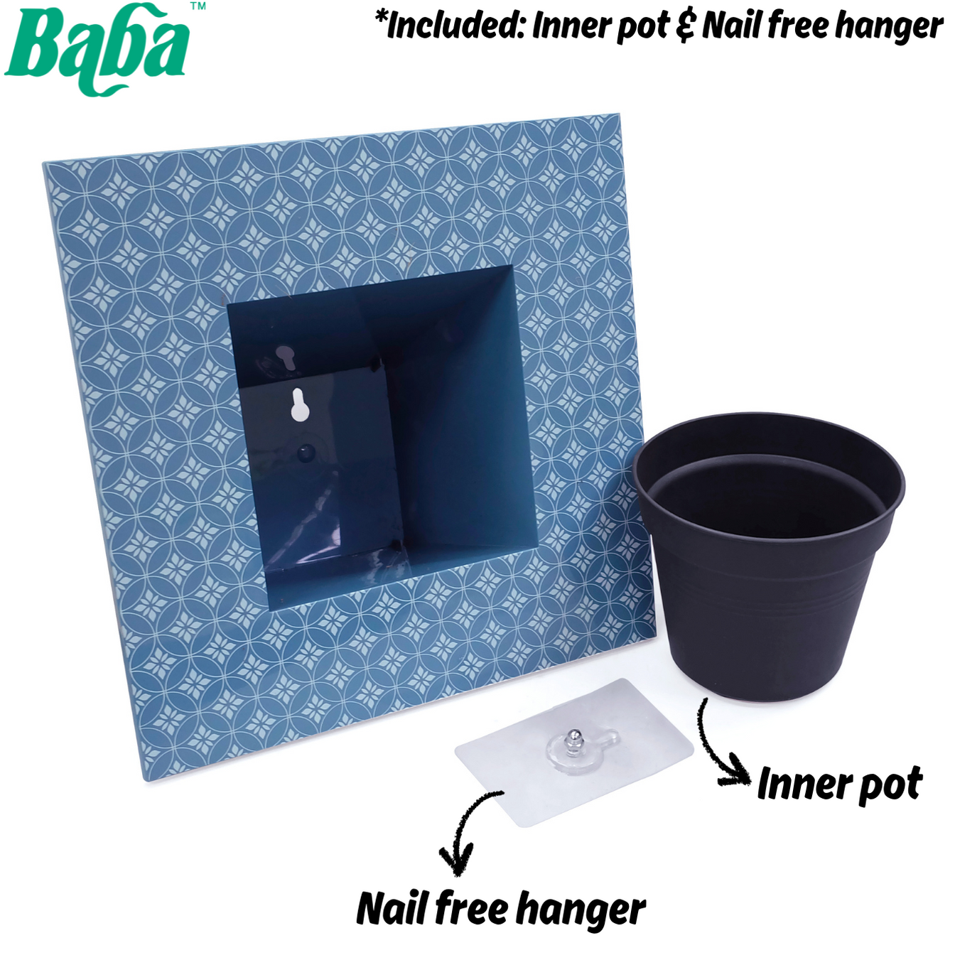 Baba Frame Pot 【BI-FP-220】 — Baba E Shop