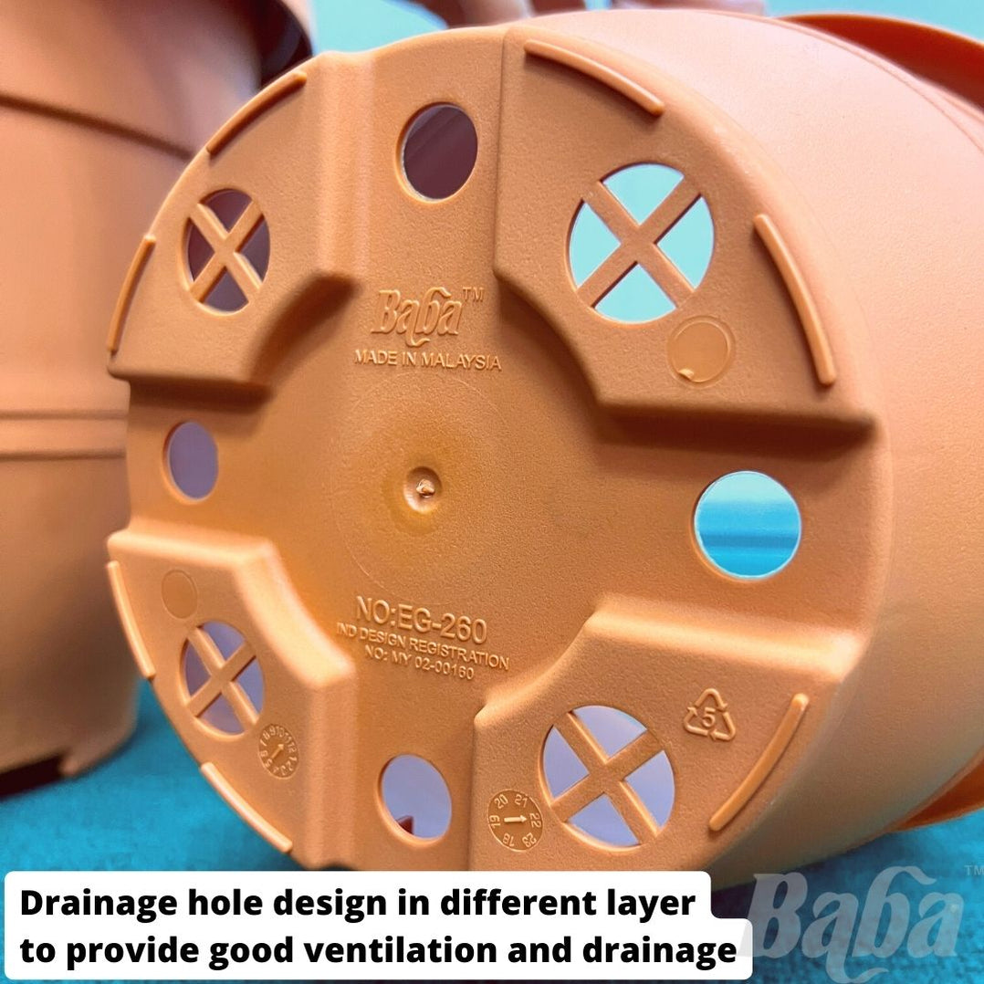 Baba Biodegradable Elegant Series Flower Pot【EG-260/ EG-310/ EG-392/ E ...