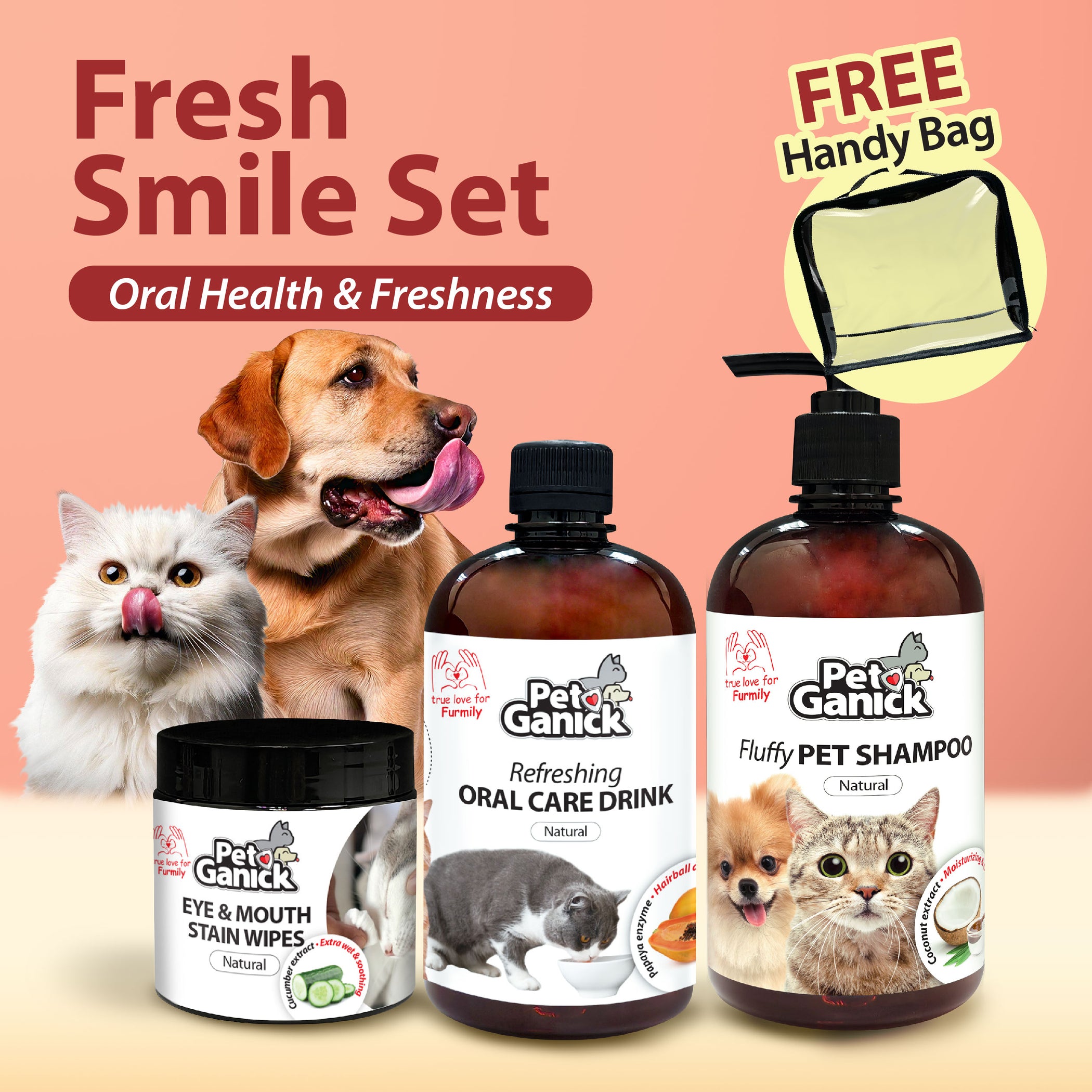 [ Exclusive for Fans] Pet Ganick Fresh Smile Set (Oral Health & Freshn ...